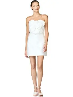 Sachin & Babi Anora Strapless Mini Dress With Rosette - Ivory