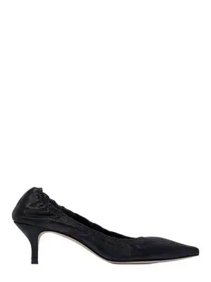 Bernardo 1946 Manu Ruched Leather Pumps - Black