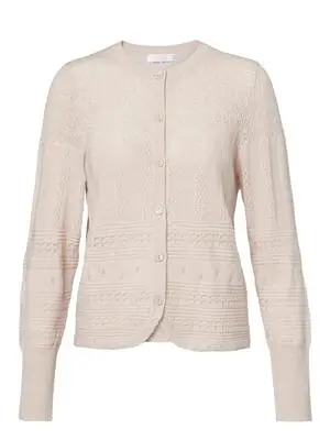 ERES Trio Pointelle Wool And Cashmere Cardigan - Pink