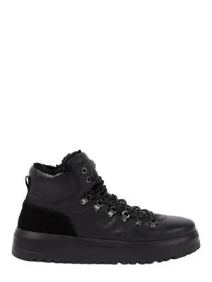 Bogner Antwerp Leather High-top Sneakers - Black