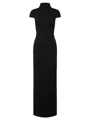 Solace London Lang Crêpe Maxi Dress - Black