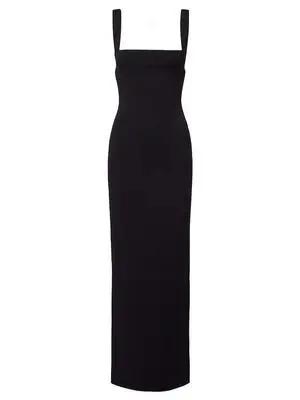 Solace London Joni Crêpe Gown - Black