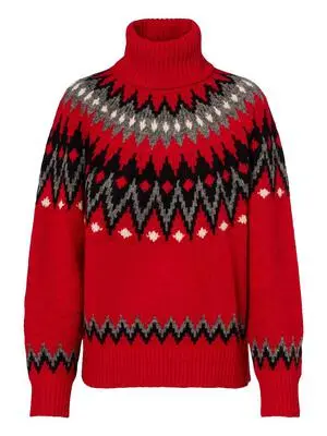Polo Ralph Lauren Wool & Alpaca Blend Turtleneck Sweater - Red