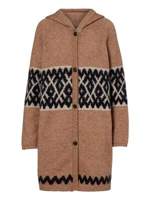 Max Mara Moscova Mohair And Wool-blend Cardigan - Brown