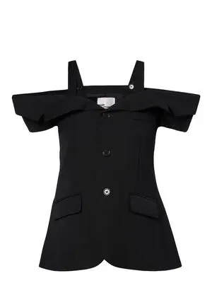 NOIR KEI NINOMIYA Cutout Wool Top