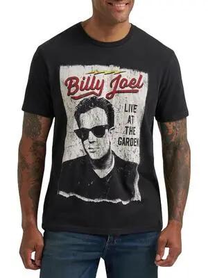 LEEM Billy Joel 'live At The Garden' Graphic T-shirt - Jet Black