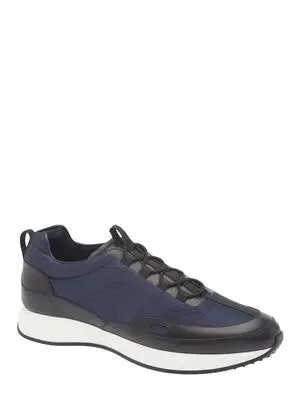 John Lobb Laced Stream Sneaker - Black/navy