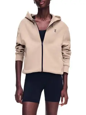 On Focus Tech Zip Hoodie - Desert