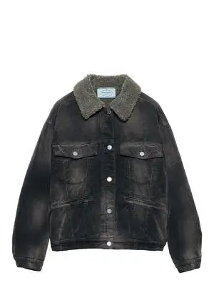 Prada Corduroy Blouson Jacket - Black