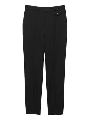 Prada Light Wool Straight Leg Pants - Black