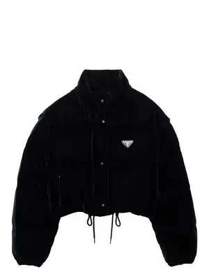 Prada Velvet Down Jacket - Blue