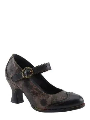 SPRING STEP SHOES Macias Mary Jane Pump - Black Multi