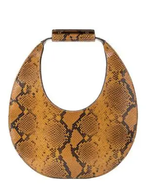 Staud Moon Snakeskin-embossed Leather Tote - Snake