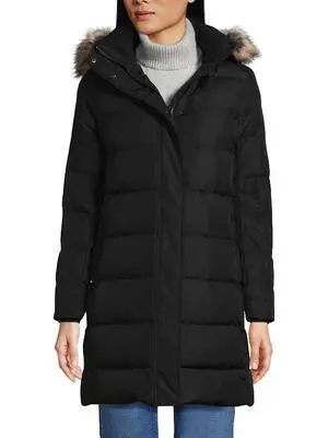 LANDS' END Down Winter Coat Black