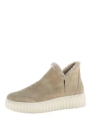 VOILE BLANCHE Luna Shearling-lined Bootie - Light Beige