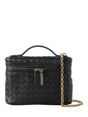 Bottega Veneta Small Intrecciato Leather Tote - Black