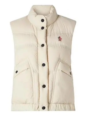 Moncler Baise Quilted Down Vest - White