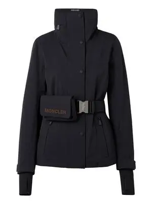 Moncler Hainets Belted Stretch-twill Ski Jacket - Blue