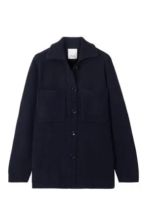 ALLUDE Wool And Cashmere-blend Cardigan - Blue