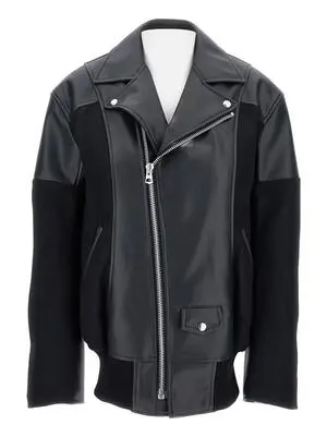 Junya Watanabe Giacca In Pelle Sintetica - Nero