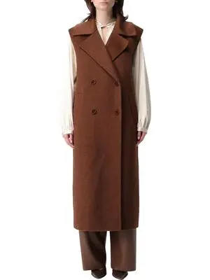 Patrizia Pepe Long Coat - Brown