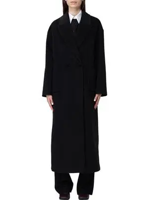 HANITA Long Overcoat - Black