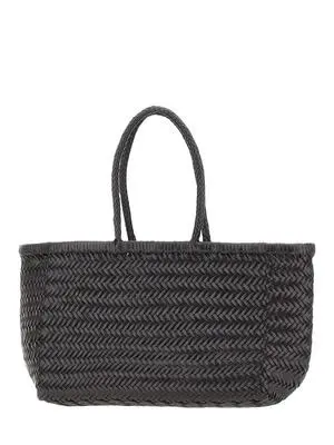 Dragon Diffusion Woven Handbag Black