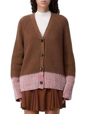 Marni Ribbed Knit Cardigan - Brown