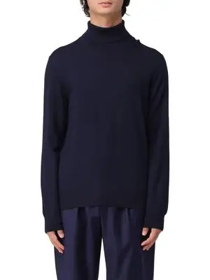 FAY Ribbed Turtleneck Pullover - Navy