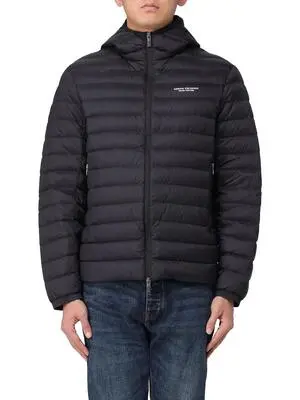 Armani Exchange Puffer Jacket With Hood - Black