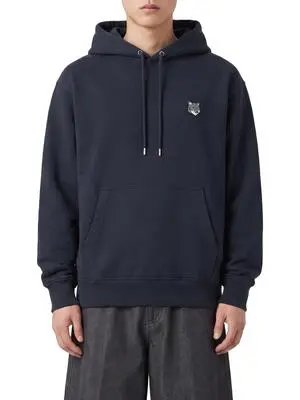 Maison Kitsuné Chillax Fox Logo Cotton Hoodie - Navy