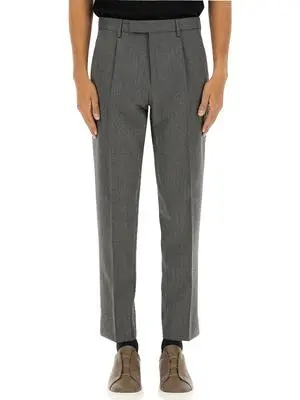 Zegna Trousers Charcoal