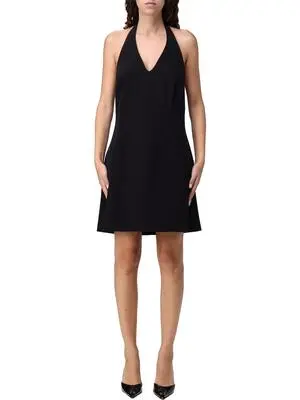 HANITA Halterneck A-line Dress - Black