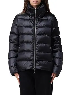 MOORER Quilted Zip-up Jacket - Black