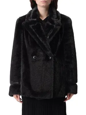 TWINSET Fur Coat - Black