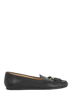 DUNE Leather Penny Loafers - Black Leather