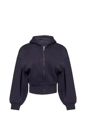 TALA Cotton-blend Zip-up Hoody - Midnight Navy