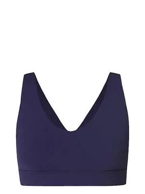 Sweaty Betty Ultimate Studio Voop Performance Bra - Midnight Navy Blue