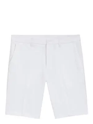 BOSS Straight-leg Slim-fit Stretch-woven Shorts - White