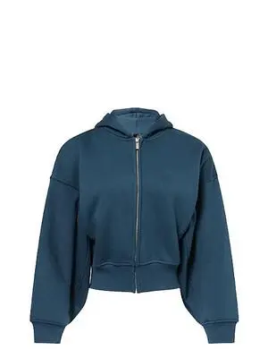 TALA Cotton-blend Zip-up Hoody - Deep Teal