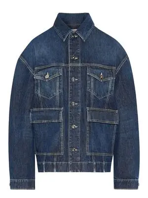 Jean Paul Gaultier Denim Workwear Jacket - Blue