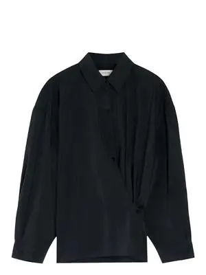 LEMAIRE Straight Collar Twisted Shirt - Black