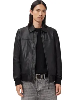ALLSAINTS Rashford Leather Jacket - Black