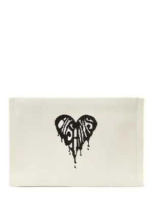 ALLSAINTS Izzy Heart Clutch - White