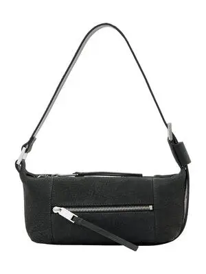 ALLSAINTS Vega Mini Leather Shoulder Bag - Meteorite Grey