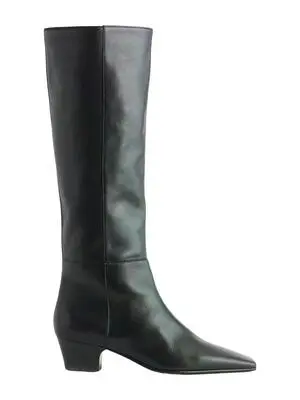 Madewell The Lexie Tall Leather Boots - True Black