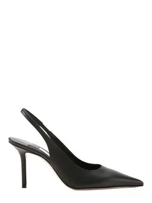 JIMMY CHOO Love Leather Slingback Pumps Black