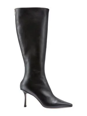 JIMMY CHOO Agathe Leather Knee High Boots