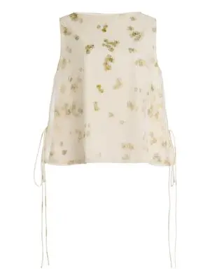 Altuzarra Siggi Tie-detailed Top - Ivory