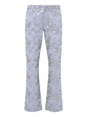 SIEDRES Cera Sequined Straight-leg Pants - Metallic